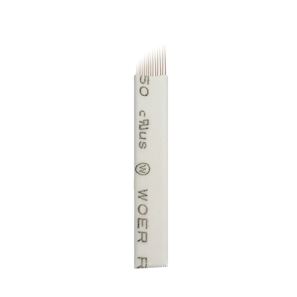Microblading Needle 14 Prong Slanted Needle, for FTP, FTPA (Hair Stroke ...